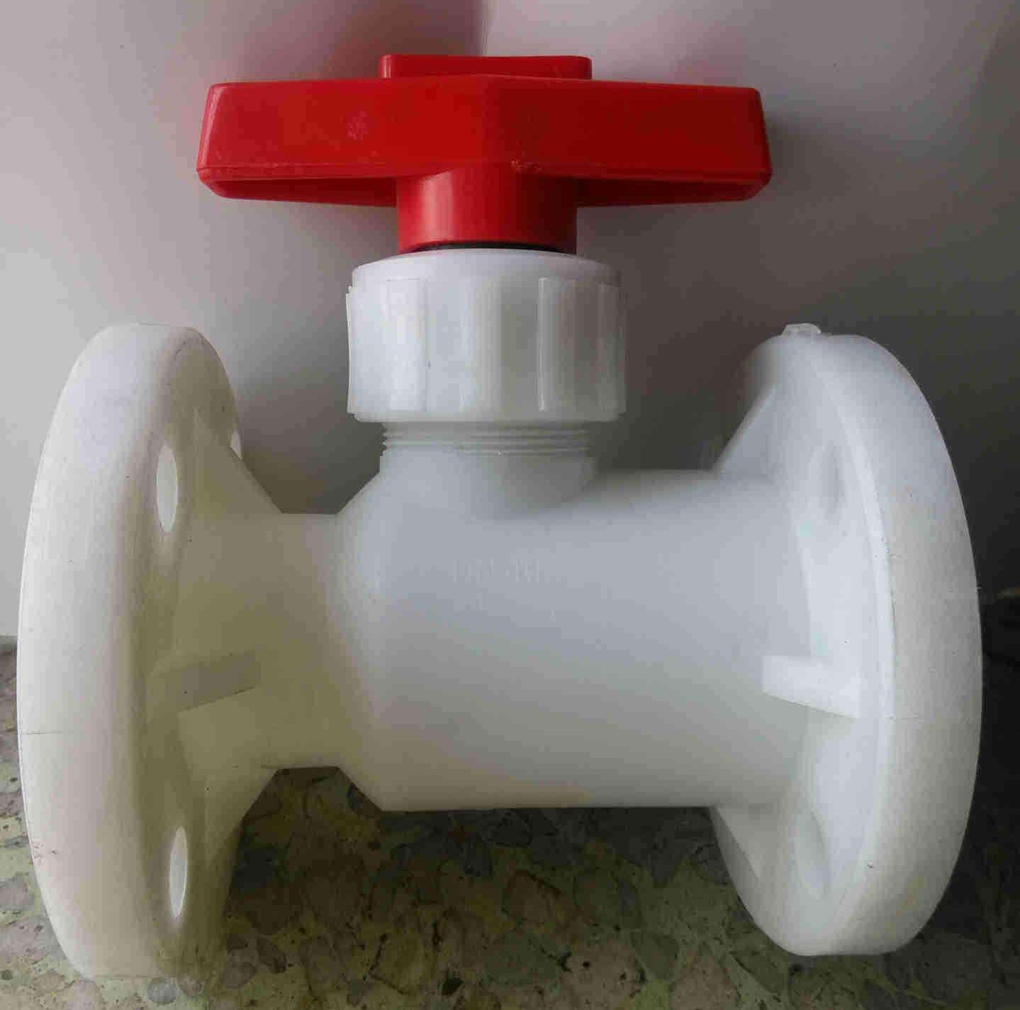 Q41F-10S塑料法兰球阀（PVC、UPVC、CPVC、PVDF）-塑料球阀-中石化阀门网